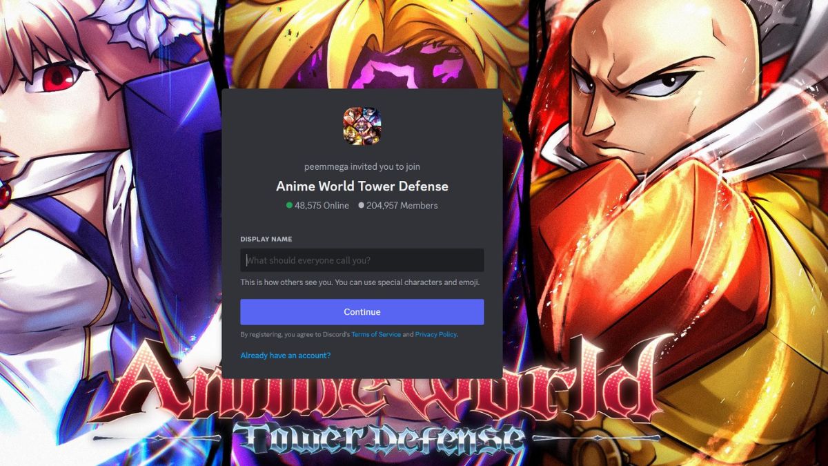 Anime World Tower Defense Trello-Link und Discord-Server (August 2024 ...
