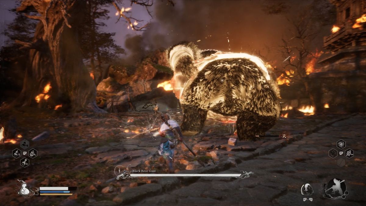 How To Beat Black Bear Guai In Black Myth Wukong - Gamepur