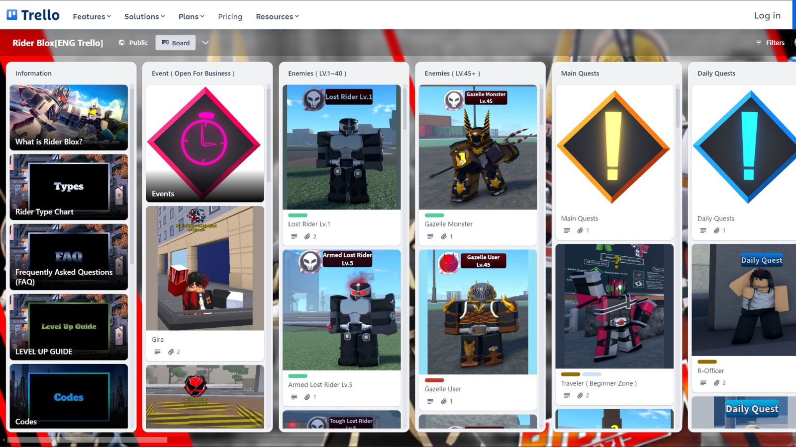 Rider Blox Trello Link And Discord Server (August 2024) - Gamepur