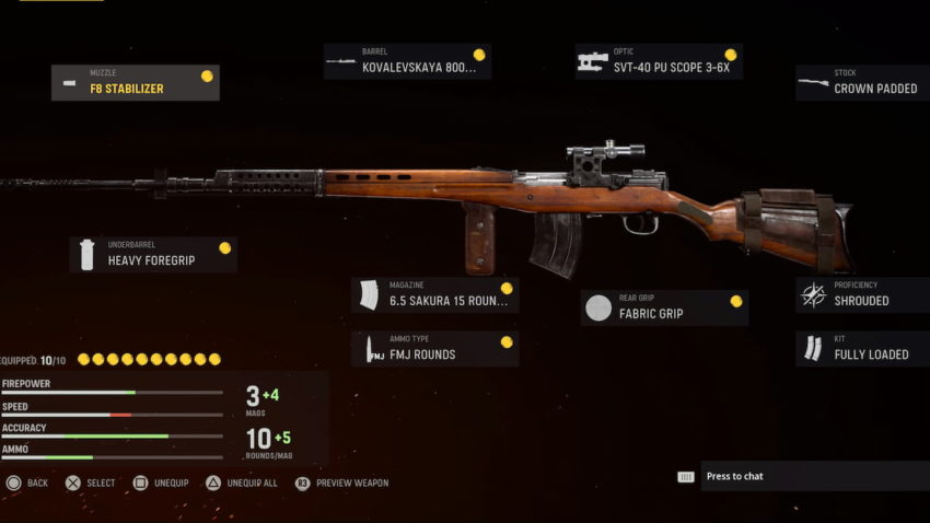 Best SVT-40 loadout in Call of Duty: Vanguard and Warzone Pacific - Gamepur