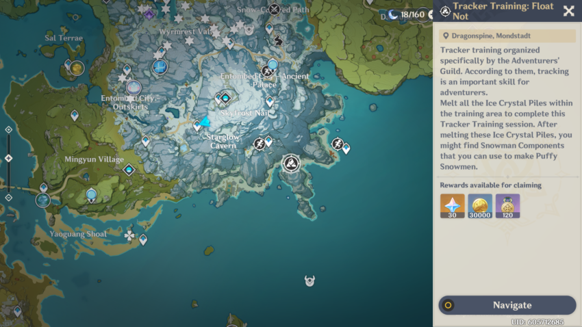 Genshin Impact: Dragonspine Special Training – Tracker Training Day ...