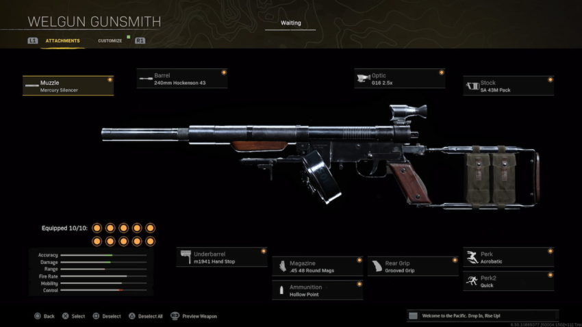 Best Welgun loadout in Call of Duty: Vanguard and Warzone Pacific - Gamepur