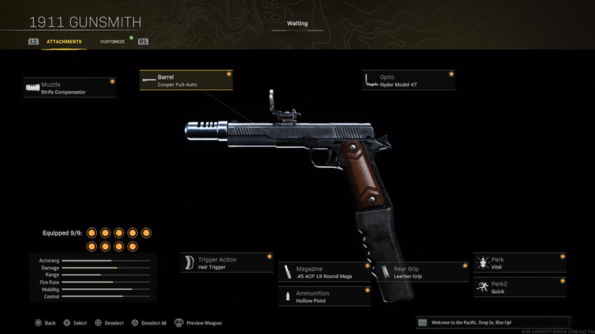 Best 1911 loadout in Call of Duty: Vanguard and Warzone Pacific - Gamepur