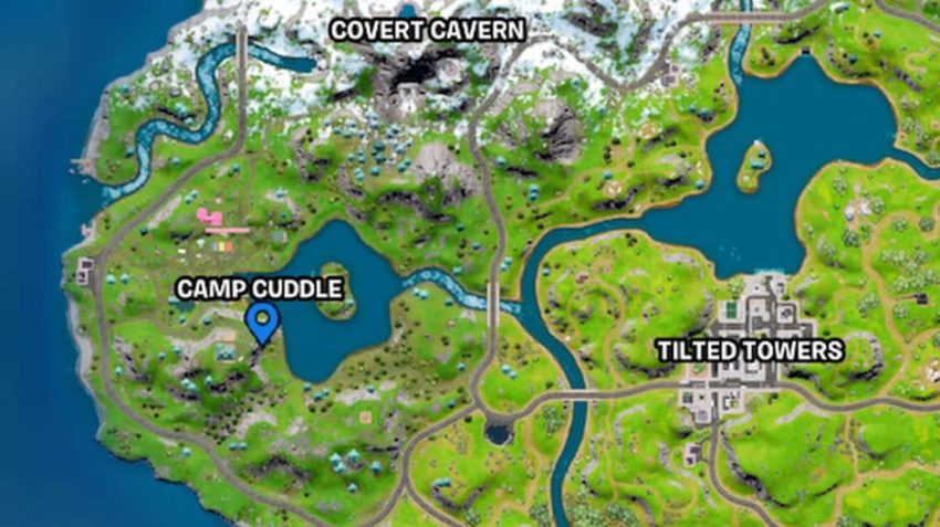 Where to find the Level Up Token at Camp Cuddle in Fortnite Chapter 3 ...