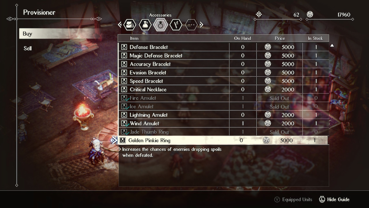 How to get the Golden Pinkie Ring in Triangle Strategy - Gamepur