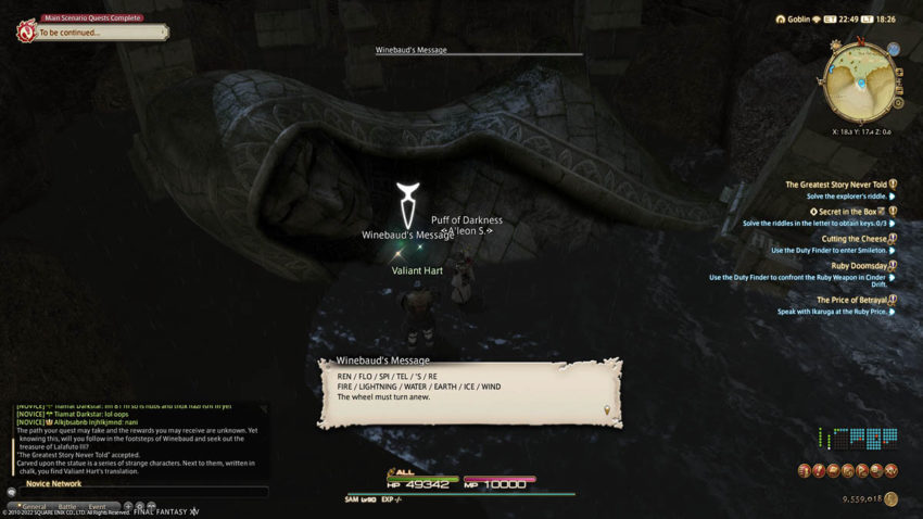 How to complete The Greatest Story Never Told quest in Final Fantasy ...