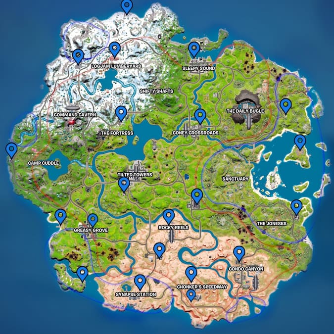 All Upgrade Bench locations in Fortnite Chapter 3 Season 2 - Gamepur