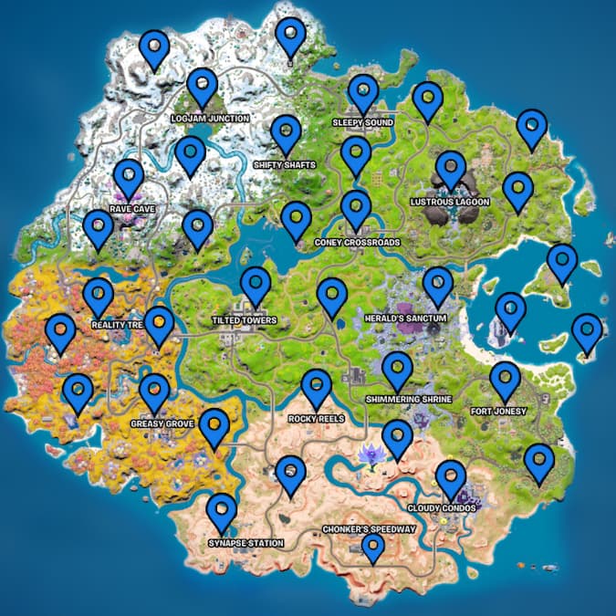 All Reboot Van locations in Fortnite Chapter 3 Season 4 - Gamepur