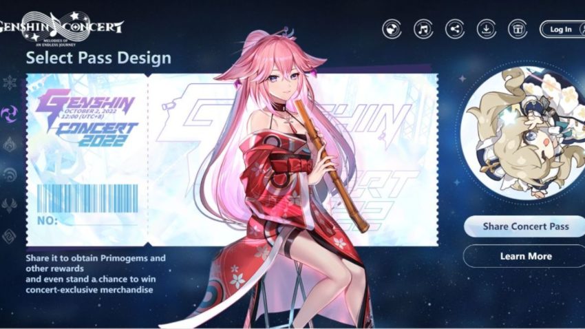 How to share a Genshin Concert 2022 concert pass - Gamepur